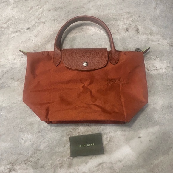 Longchamp | Bags | Longchamp Womens Burnt Orange Small Bag Le Pliage ...